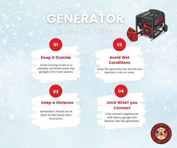 Generator Safety - Penn Forest Township Volunteer Fire Company #1